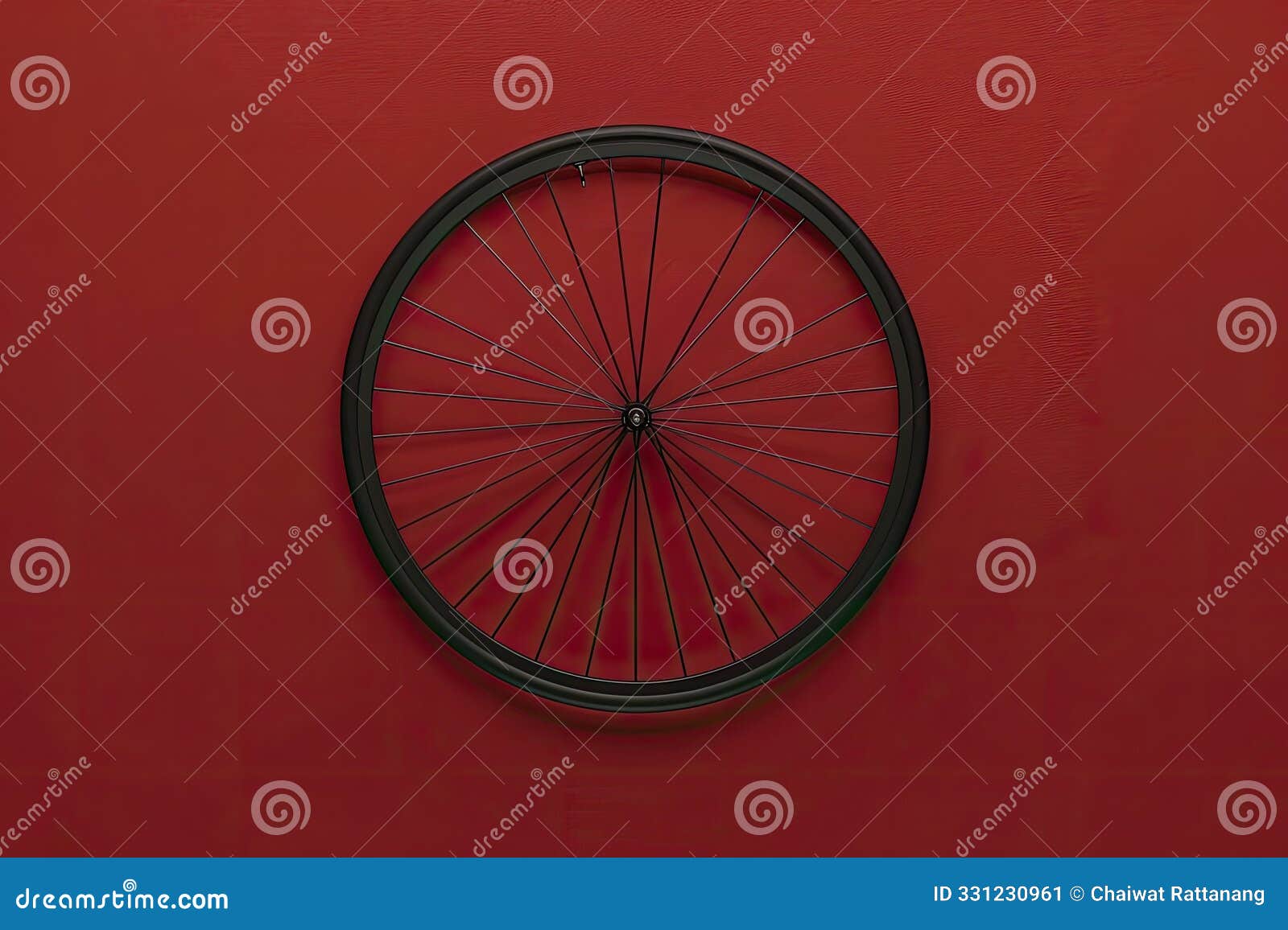 Dynamic Spinning Bicycle Wheel with Minimalist Design Emphasizing Speed ...