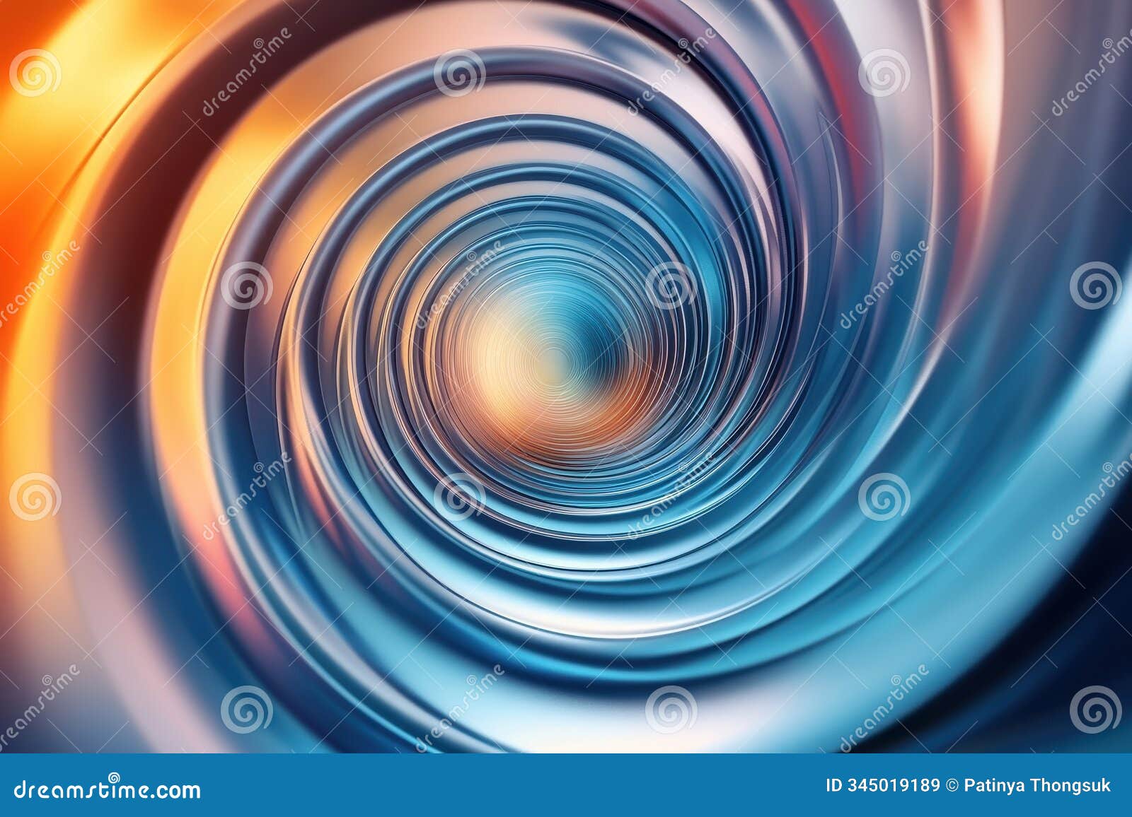 Dynamic Spiral Design With Concentric Patterns Stock Image ...