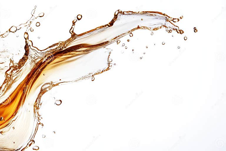 Dynamic Splash of Brown Liquid Creating Intricate Patterns and Droplets ...