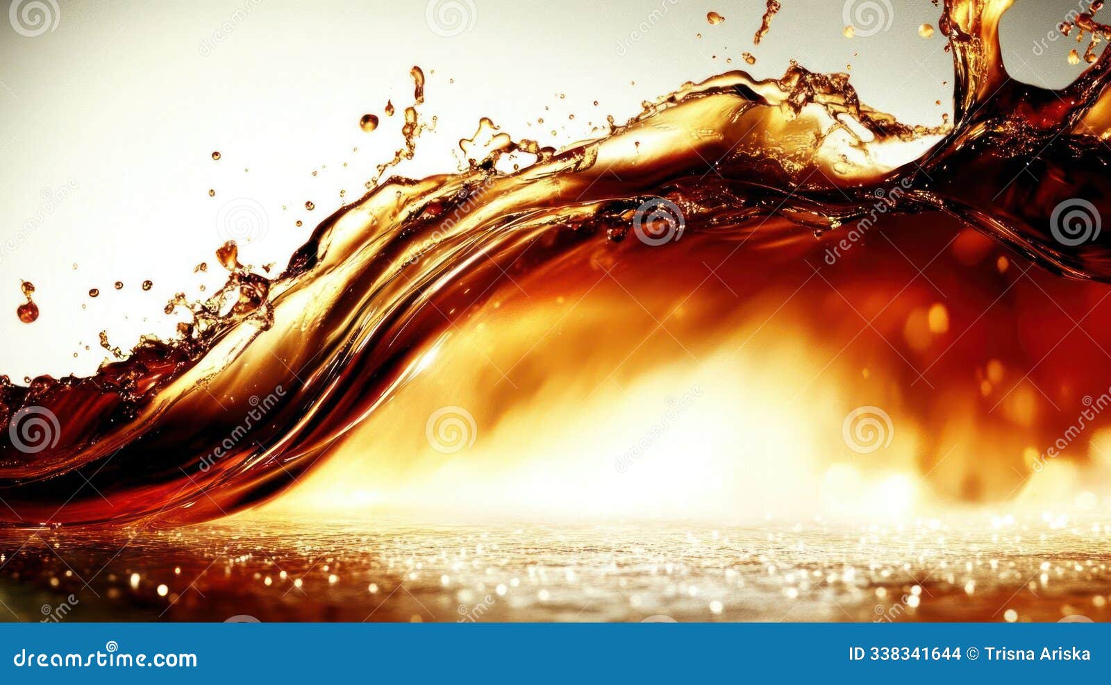 A Dynamic Splash of Liquid, Showcasing Movement and Texture in a Warm ...