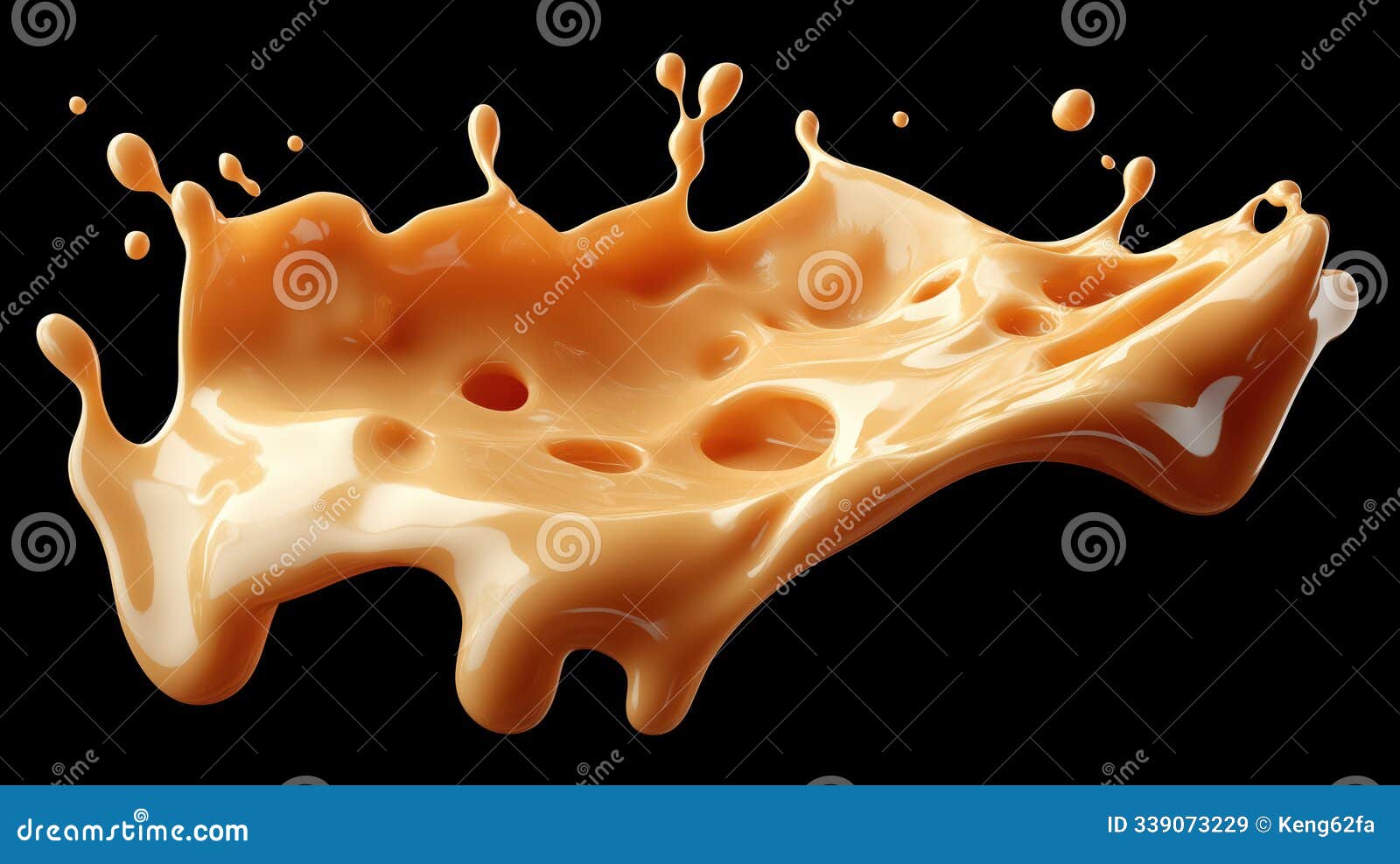 Dynamic Splash Of Almond Milk With Nuts On Bright Yellow Background ...