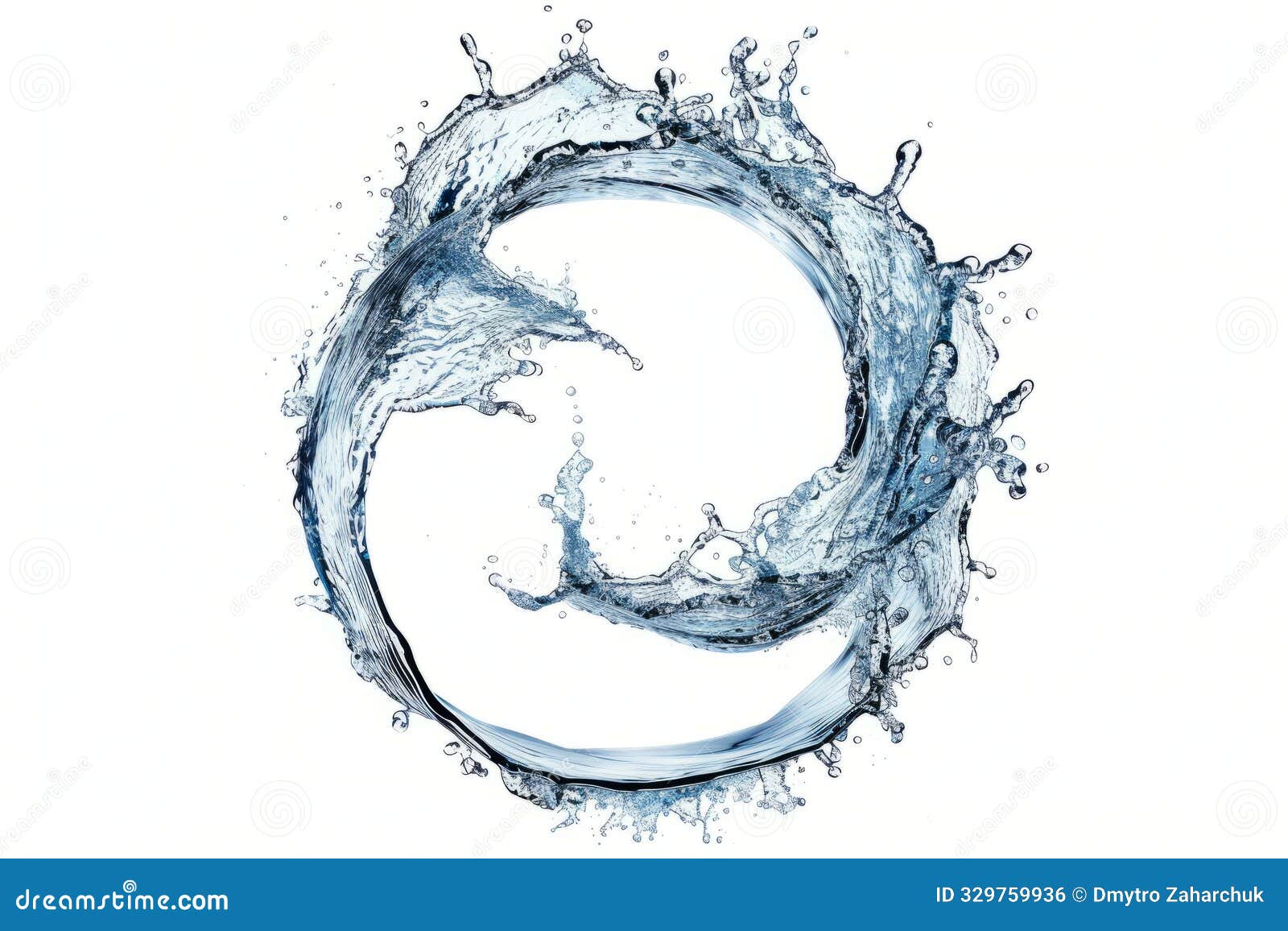 Dynamic Splash of Water in a Circular Shape, Symbolizing Freshness ...