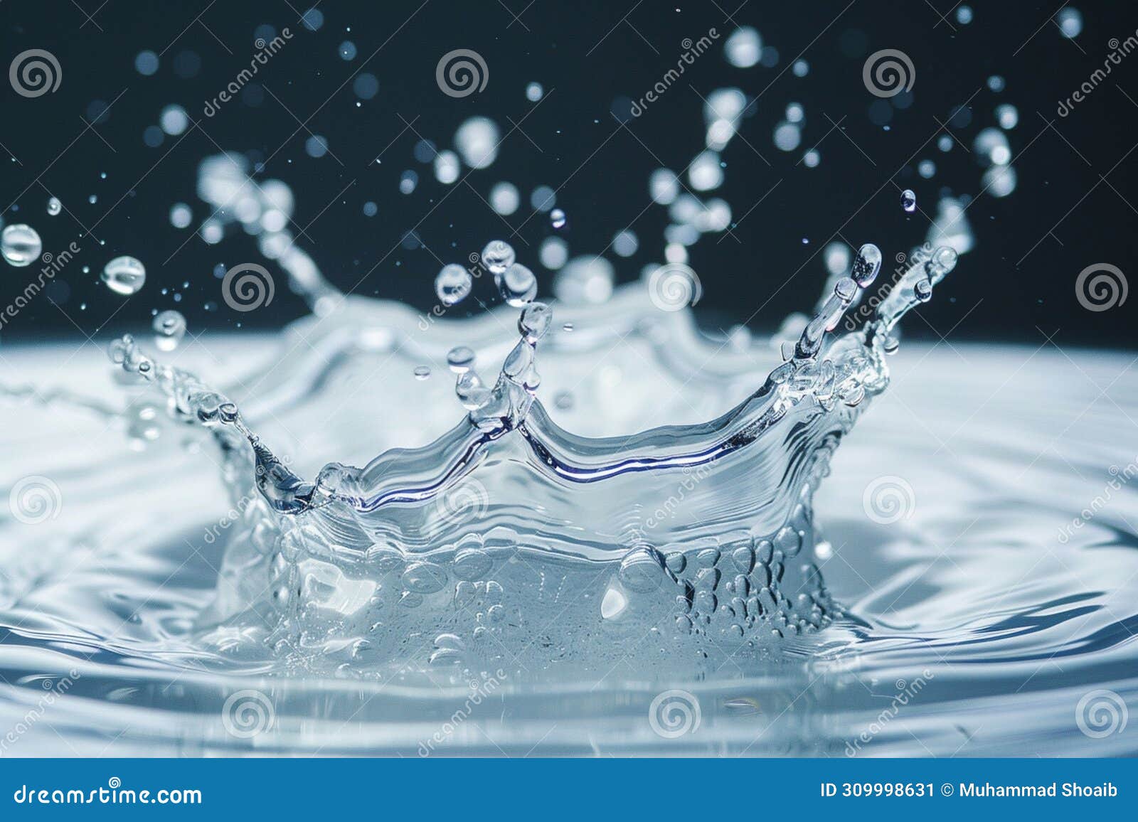 Dynamic Splash of Water Creates Stunning Display of Kinetic Energy ...