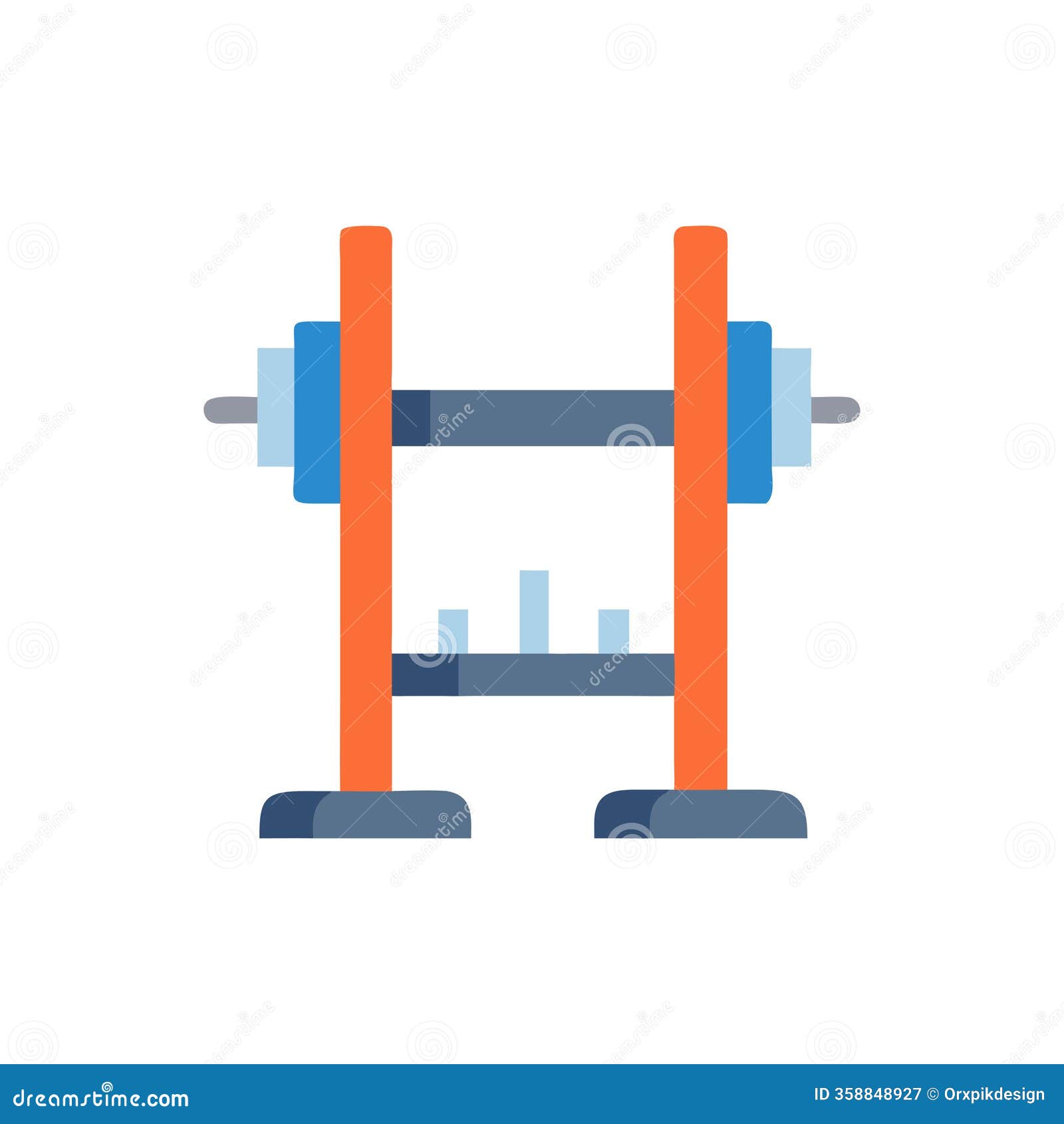 Dynamic Squat Rack Icon stock illustration. Illustration of performance ...