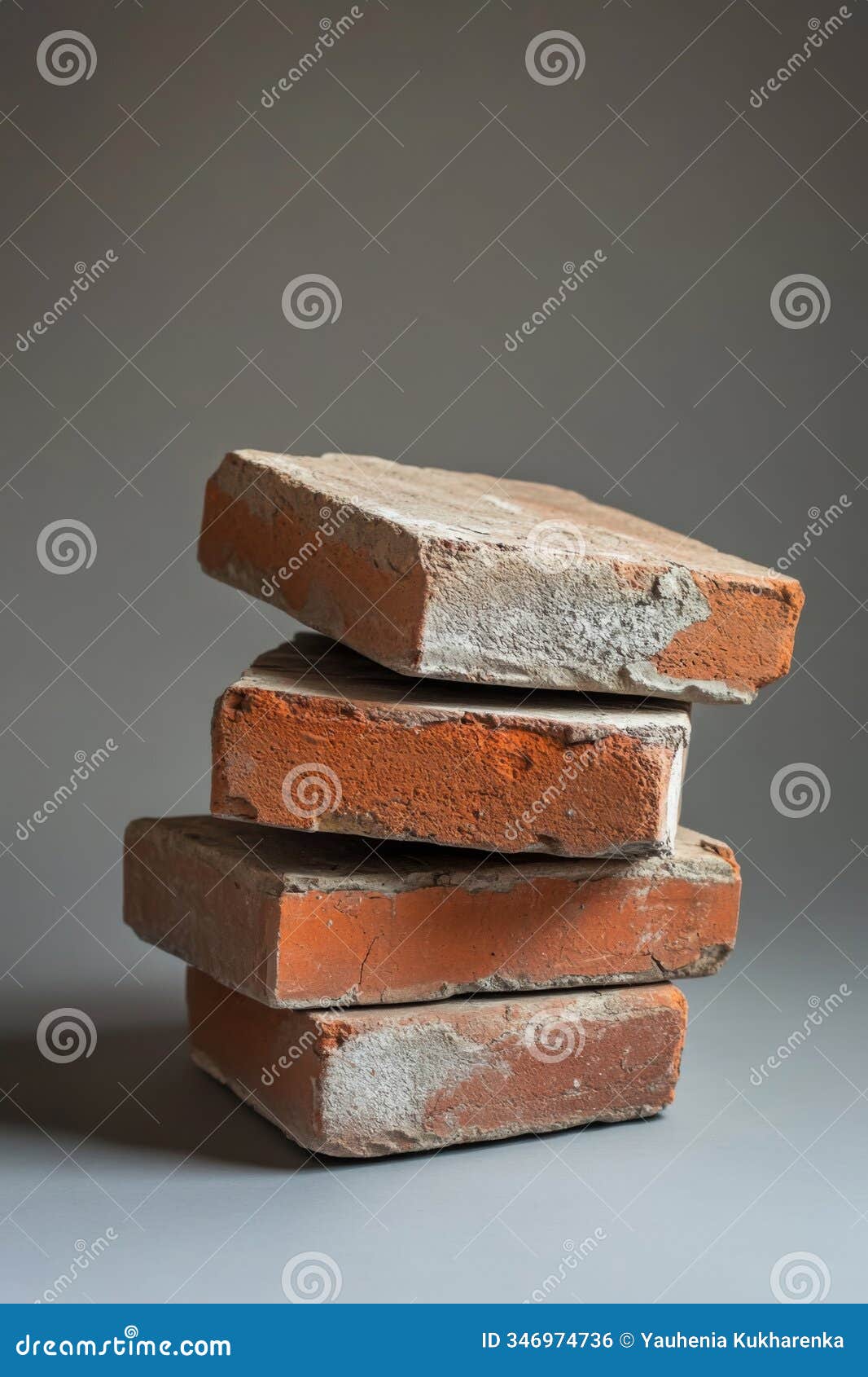 Dynamic Stack of Tilted Bricks Stock Illustration - Illustration of ...