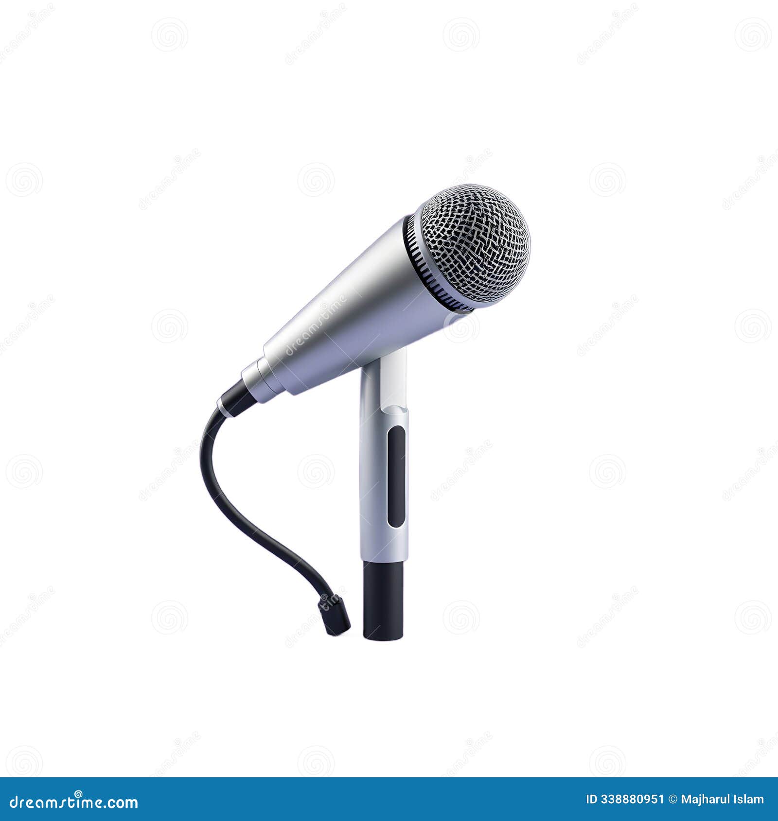 Dynamic Stage Microphone Icon 3d Render with Ultra Layer Stock Image ...