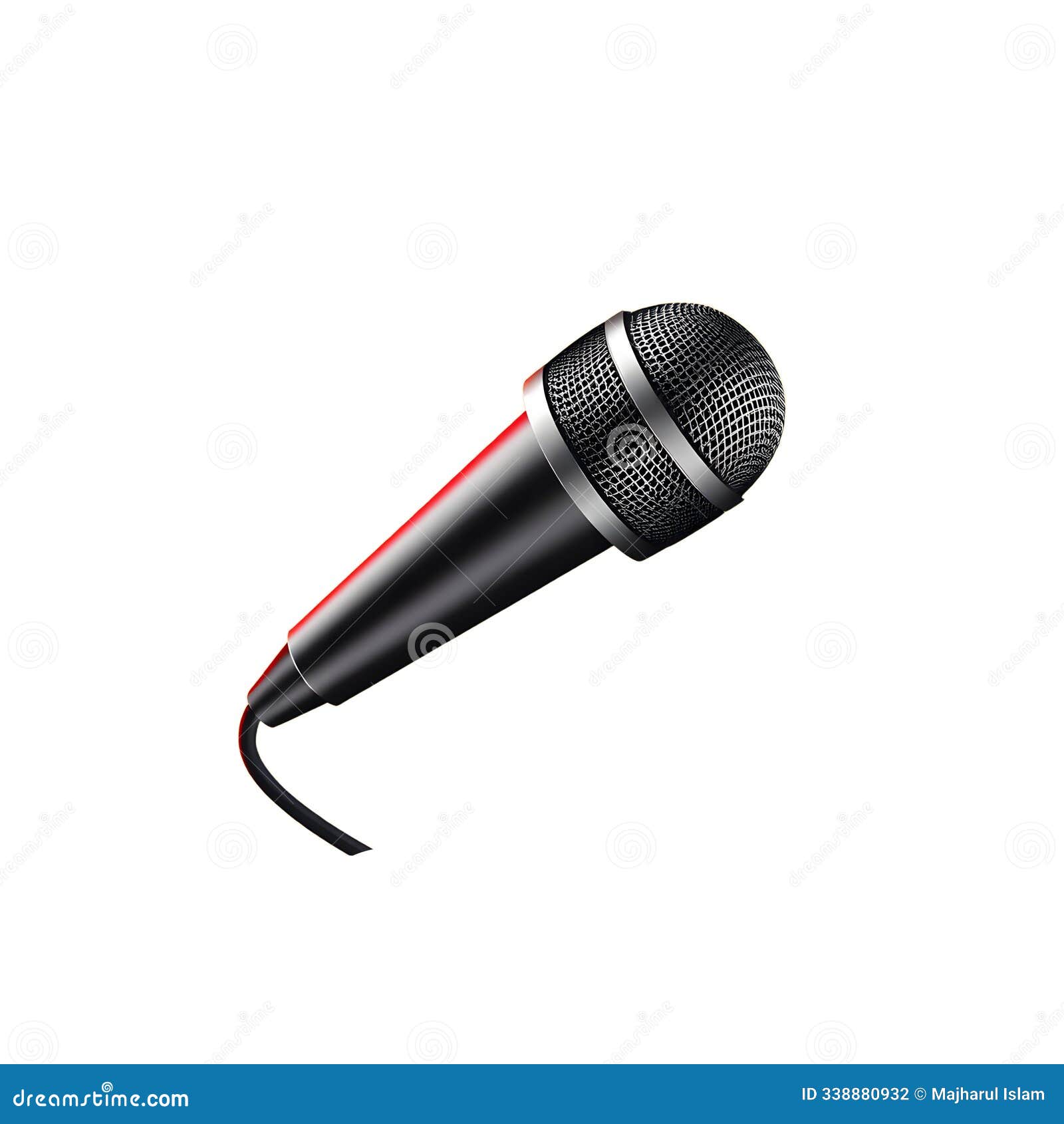 Dynamic Stage Microphone Icon 3d Render with Ultra Layer Stock Photo ...