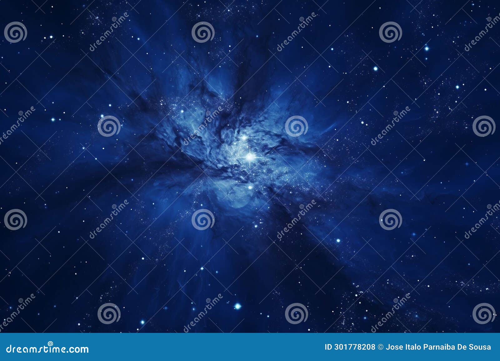 Dynamic Starfield Background with Swirling Stock Illustration ...