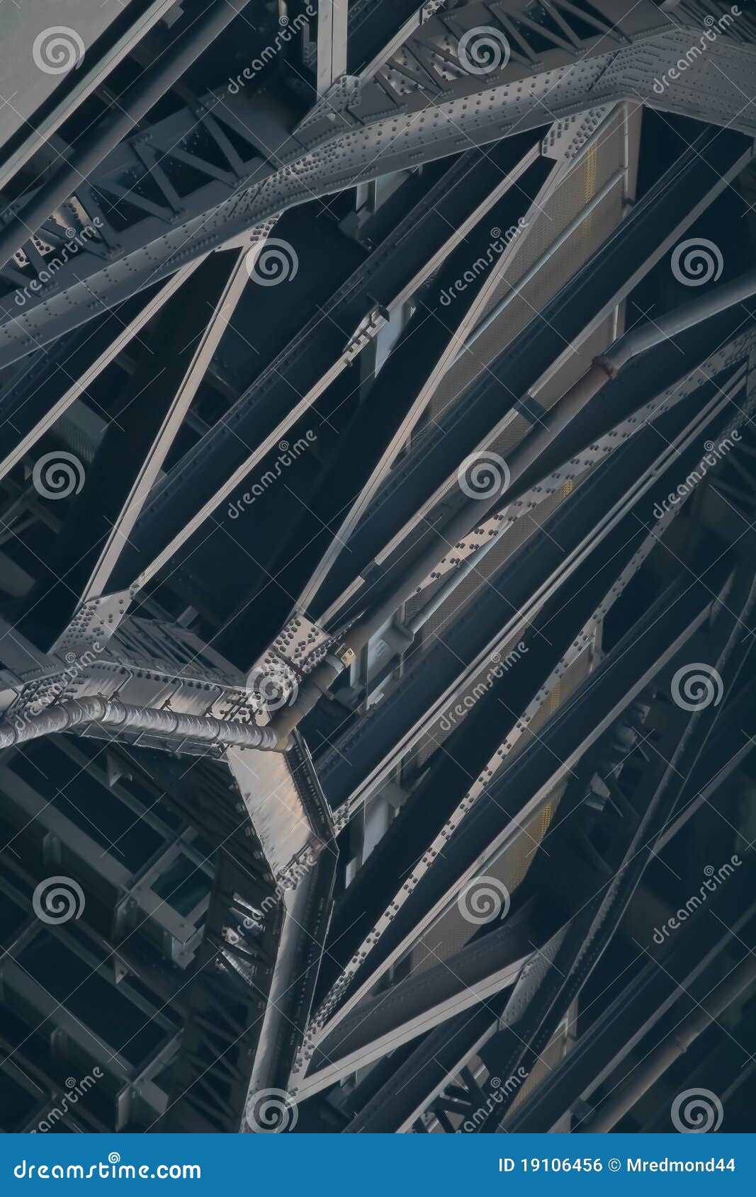 Dynamic steel stock photo. Image of detail, shadows, bridge - 19106456