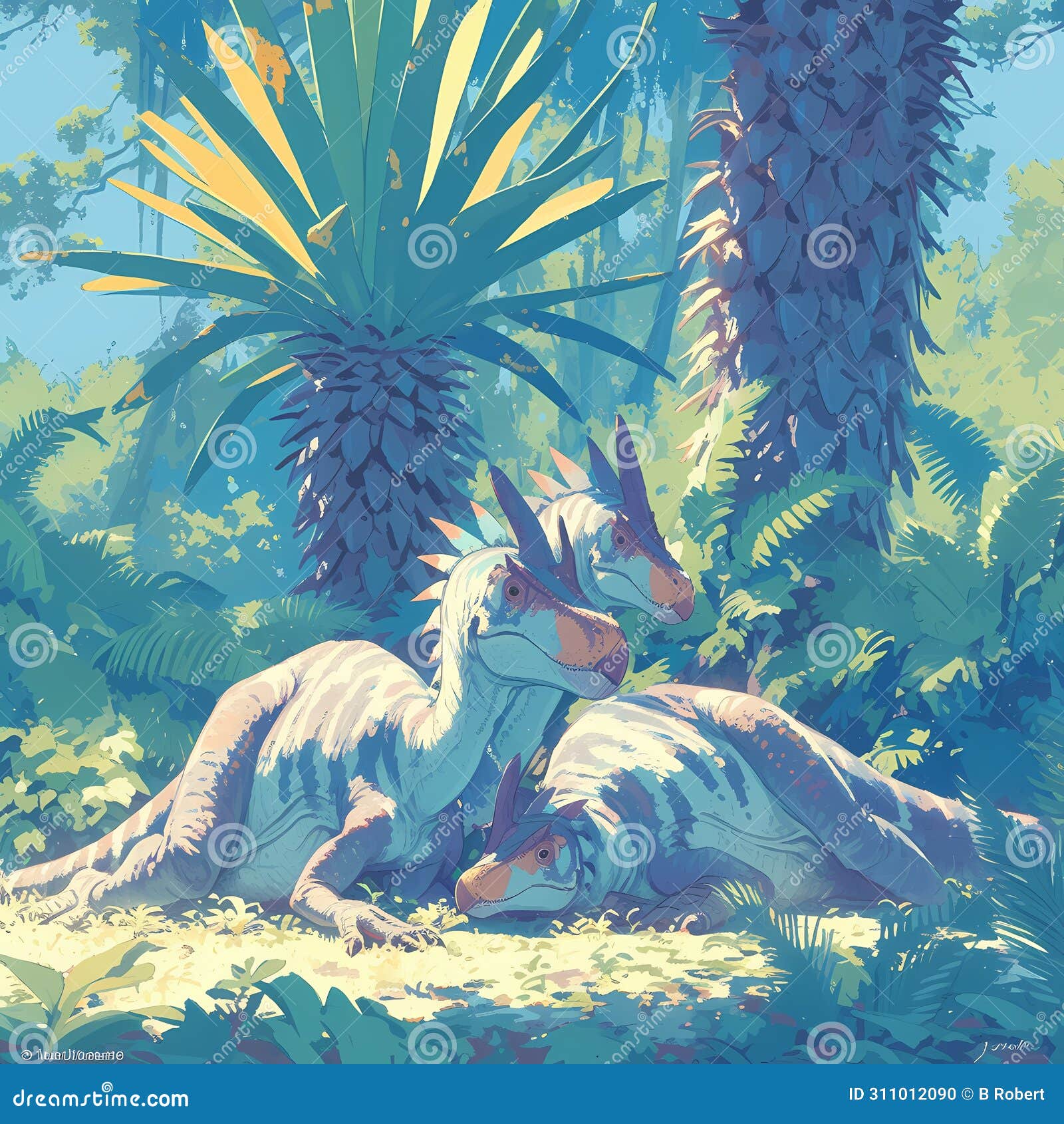 Dinosaur Battle - Ferocious Carnivores Fighting In Prehistoric Times ...