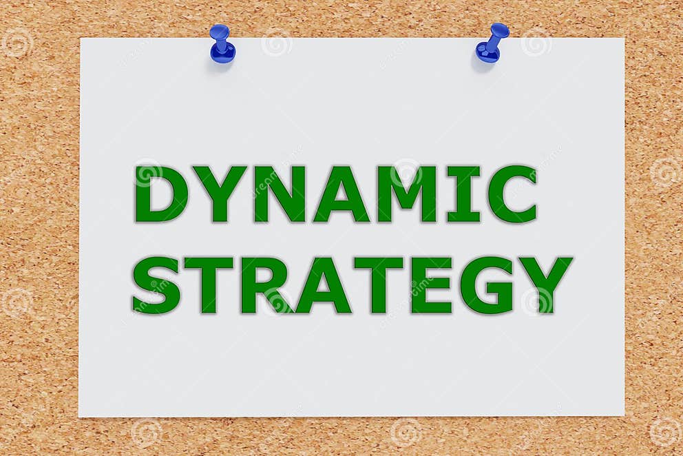 Dynamic Strategy concept stock photo. Image of chain - 68664254