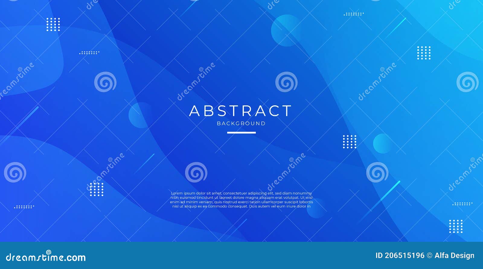 Dynamic Style Banner Design with Modern Fresh Blue Concept. Blue ...