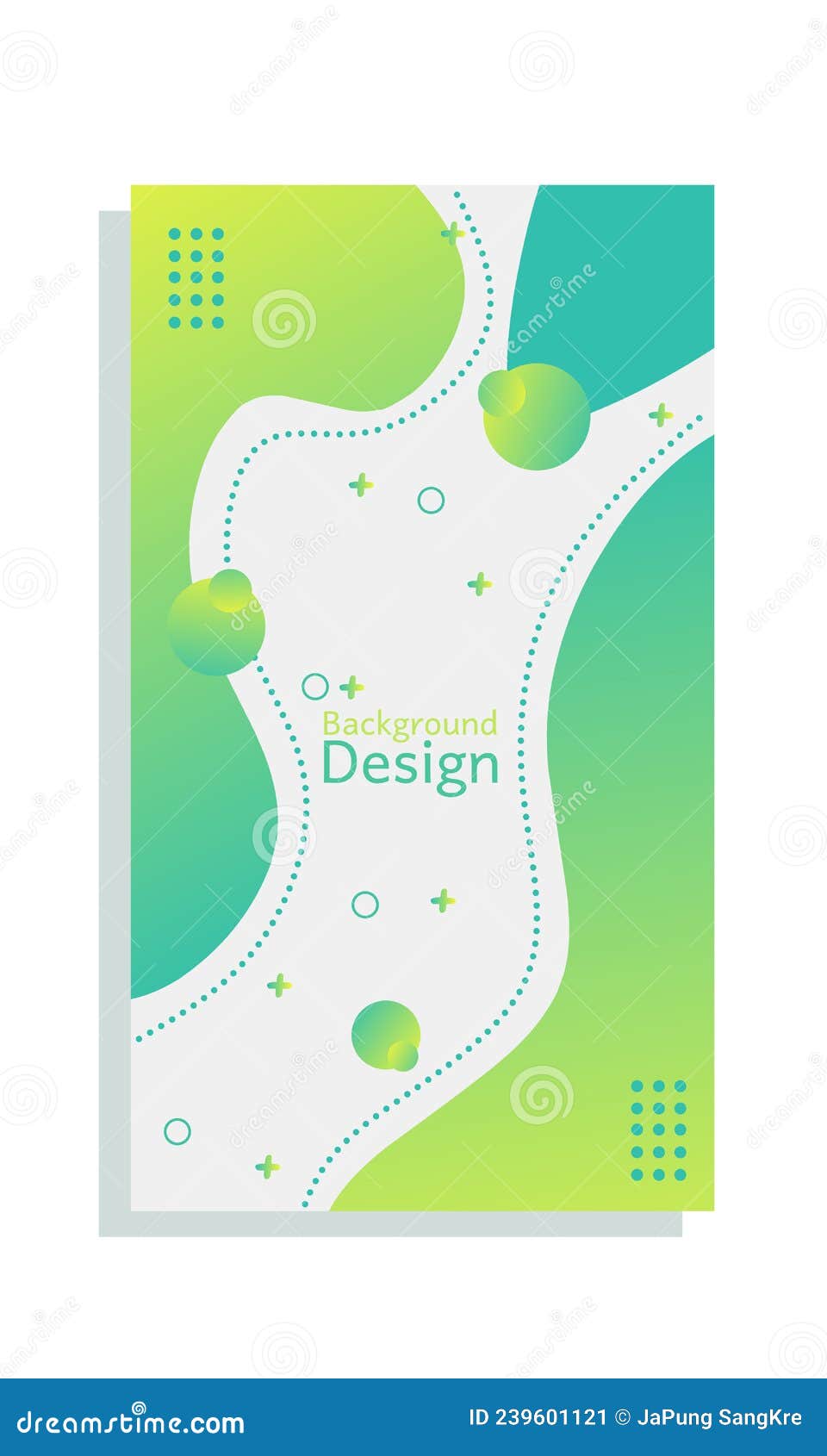 Dynamic Style Banner Design with Nature Concept. Stock Illustration ...