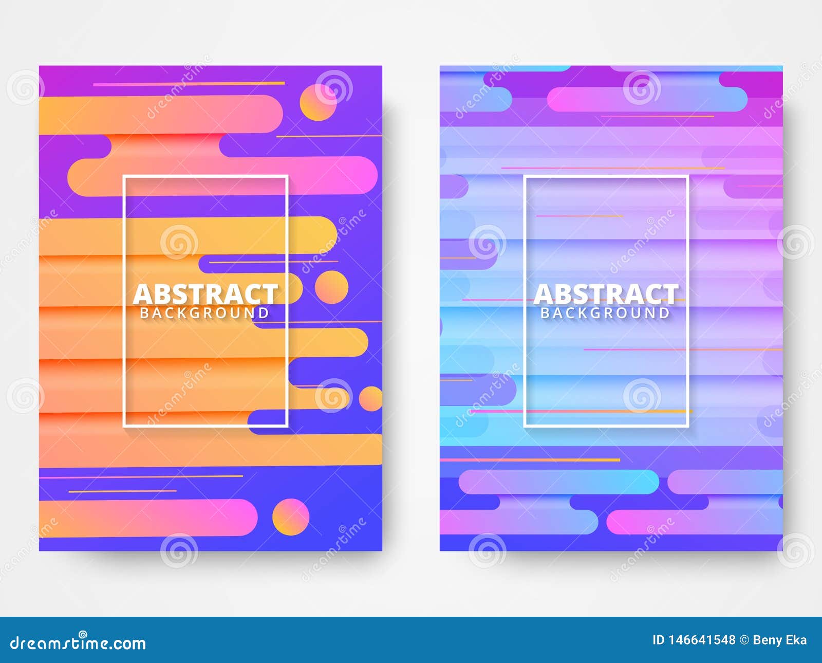 Dynamic Style Poster Design Concept. Dynamic Shape Elements with Bright ...