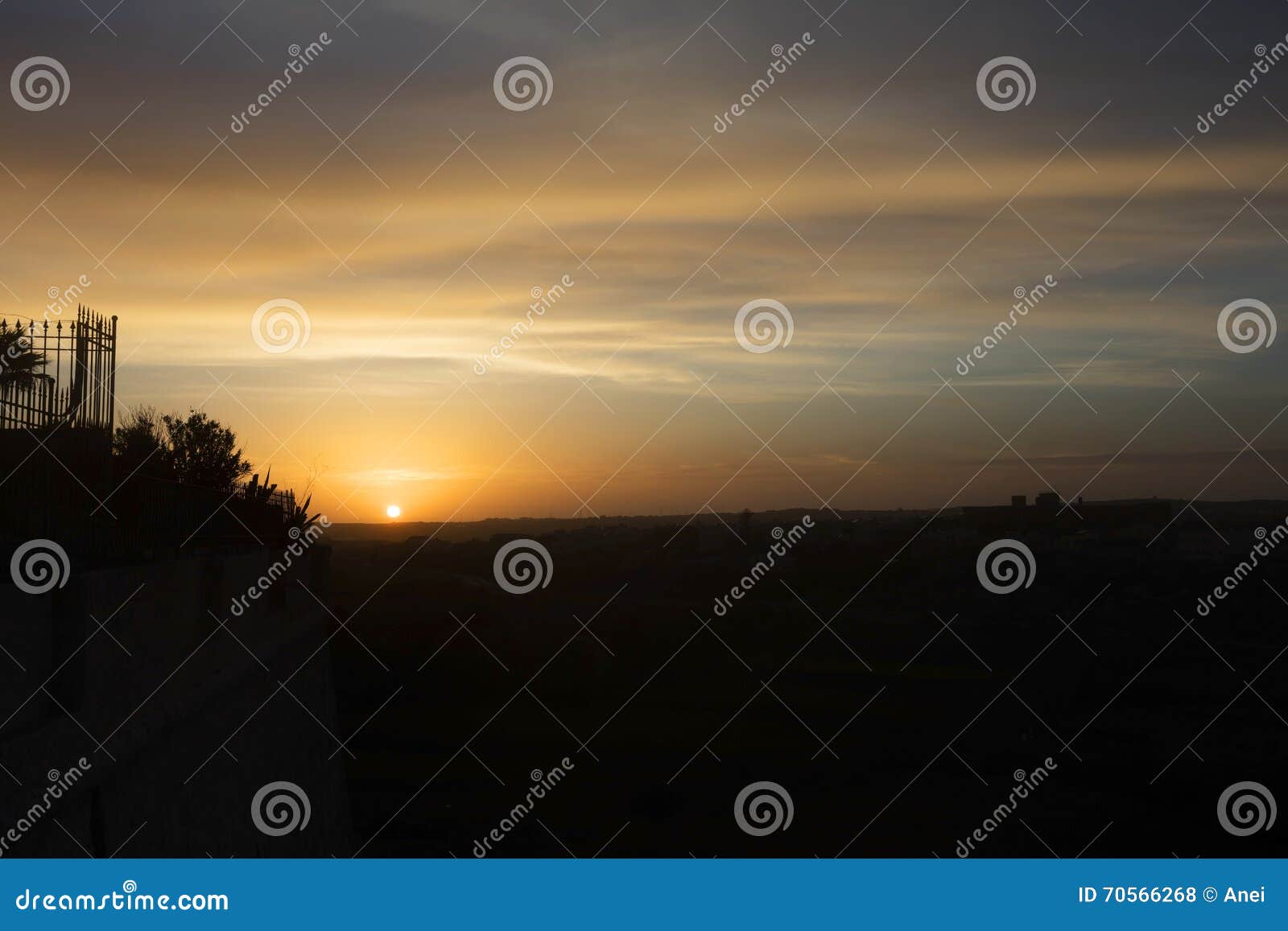Dynamic Sunset Sky at Mdina, Malta Stock Photo - Image of energy ...