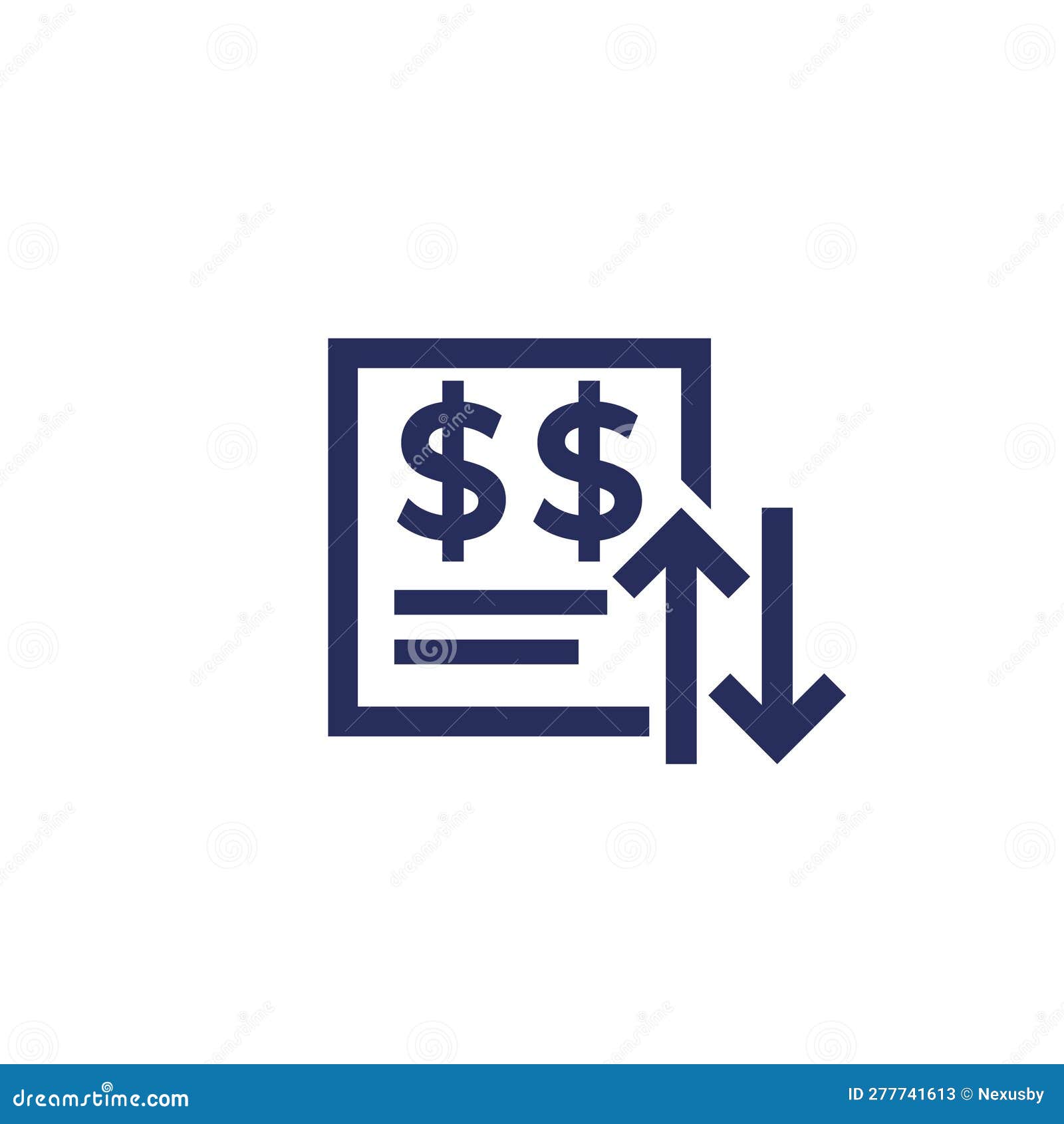 Dynamic or Surge Pricing Icon on White Stock Vector - Illustration of ...