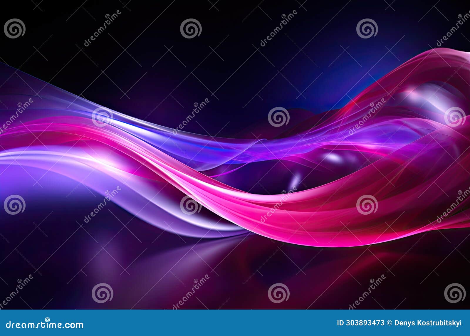 Dynamic Swirls of Cosmic Energy Stock Illustration - Illustration of ...