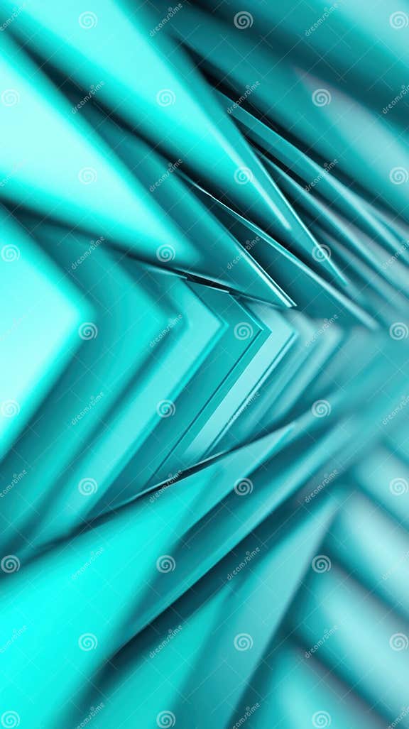 Dynamic Teal Geometric Pattern with Layered Triangular Shapes, AI Stock ...