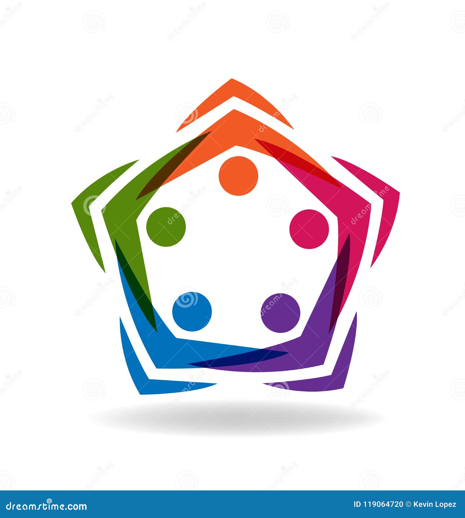 Dynamic Teamwork Group Together Icon Stock Vector - Illustration of ...
