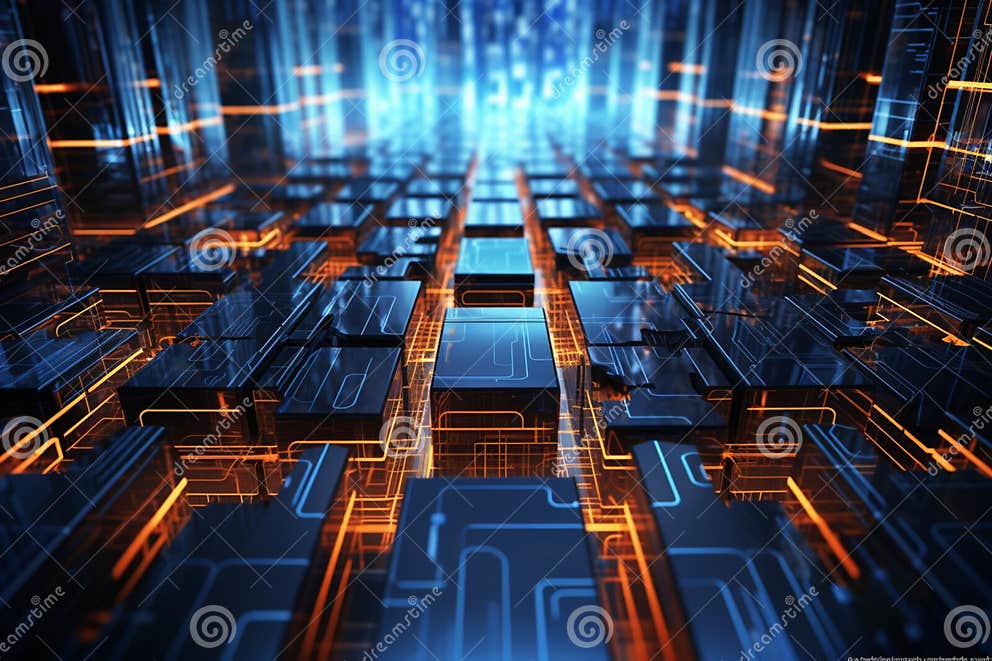 Dynamic Tech Digital Technology Background, Illustrating the Pace of ...