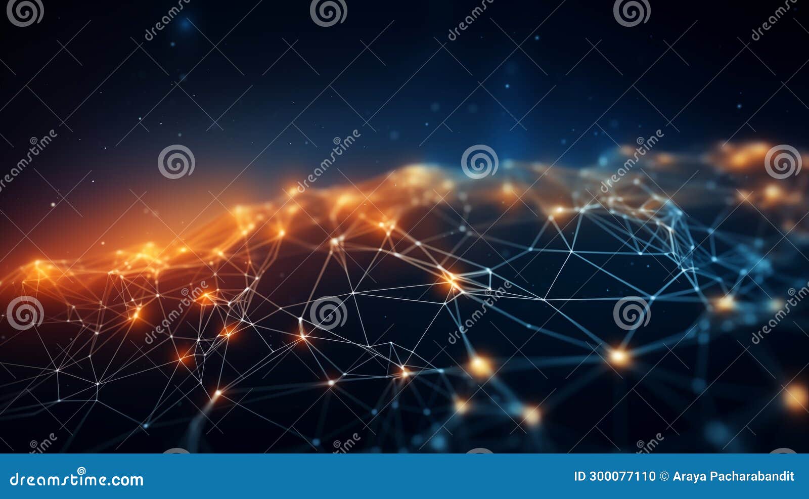 Dynamic Tech Illustration of Future Networking, Innovation, and ...