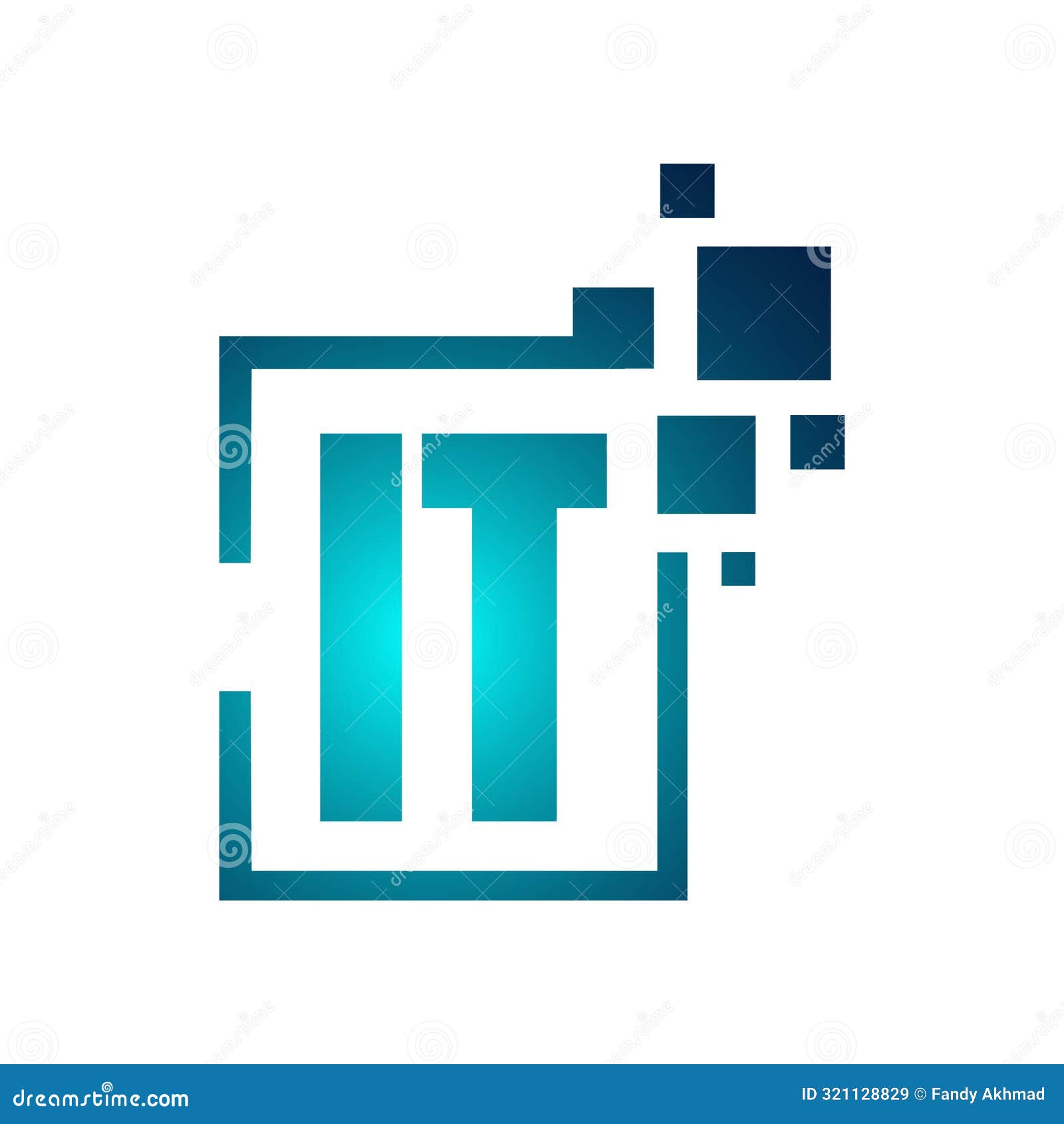 Dynamic it Tech Letter Logo Design Stock Vector - Illustration of ...