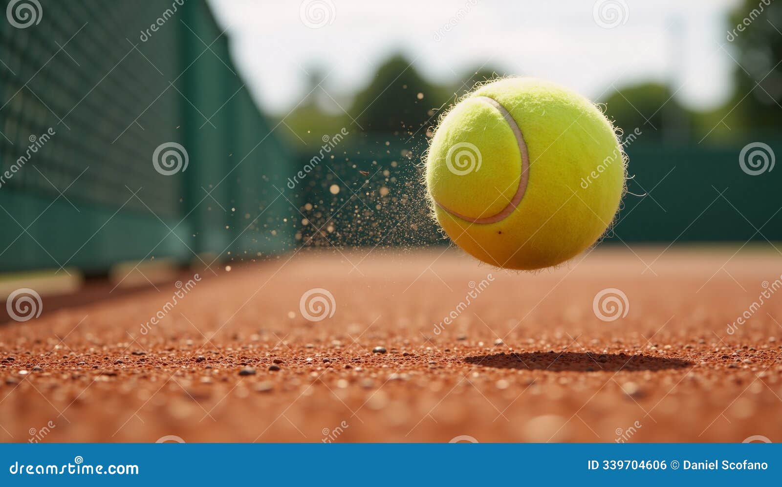 Dynamic Tennis Ball in Flight Illustrated with Movement Emphasis Stock ...
