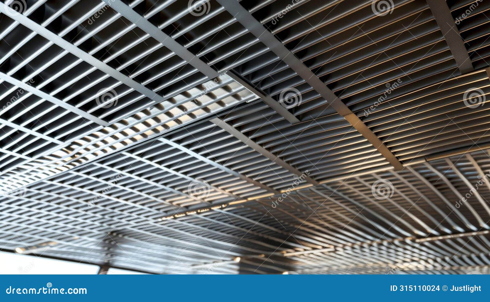 Dynamic Texture the Interlocking Metal Bars of the Grating Create a ...