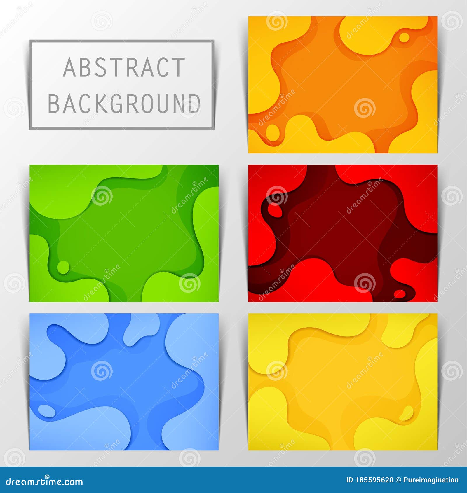 Dynamic Textured Background with Five Color Stock Vector - Illustration ...