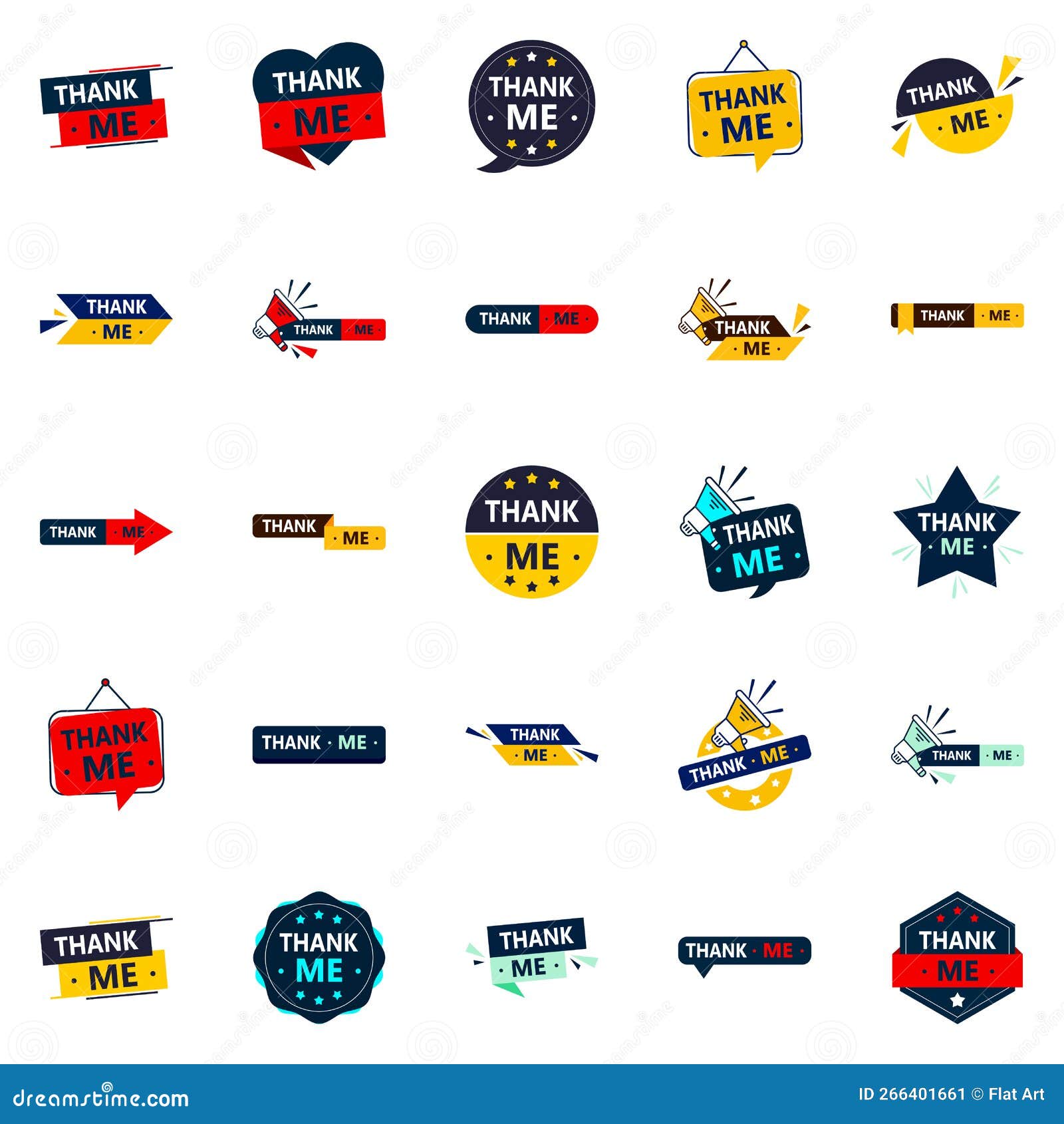 25 Dynamic Thank Me Banners To Show Your Appreciation Stock Vector ... 25 Dynamic Thank Me Banners To Show Your Appreciation Stock Vector ...