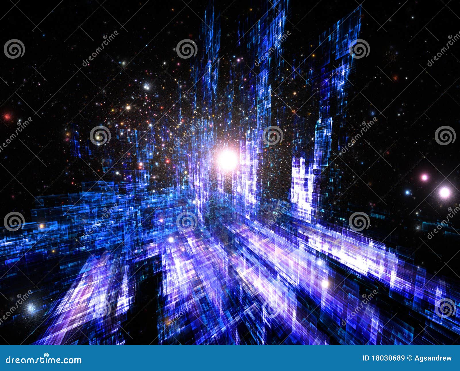 Dynamic Three Dimensional Abstract Stock Illustration - Illustration of ...