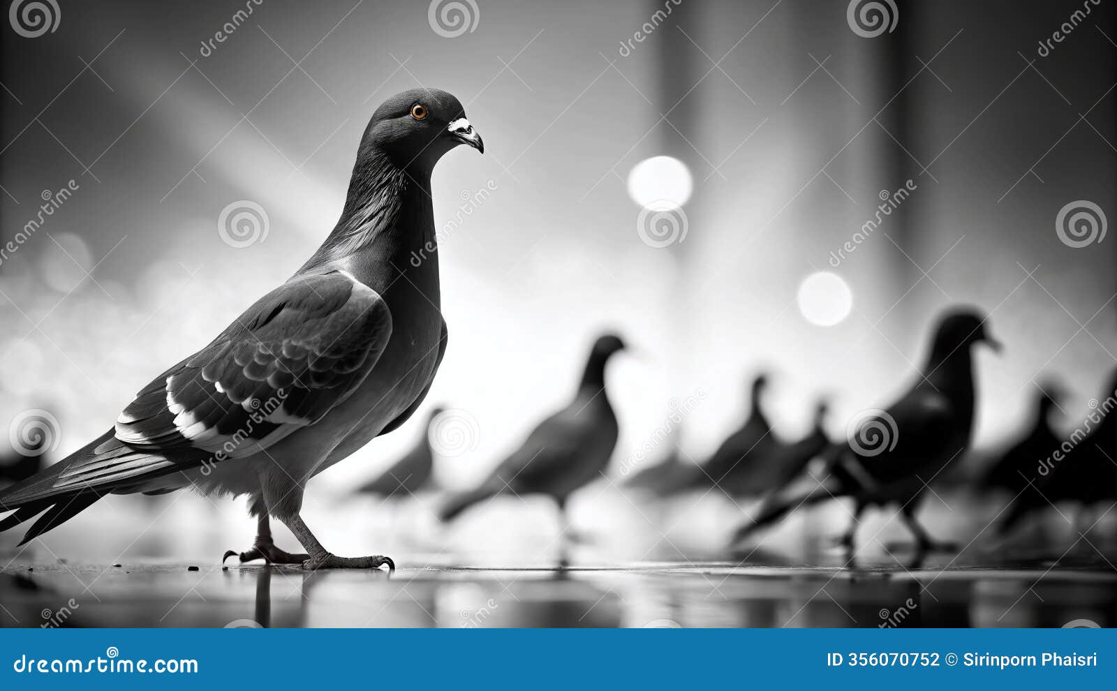 Pigeon Animation. Bird Motion Wings In Heaven. Flying Migratory Pigeon ...