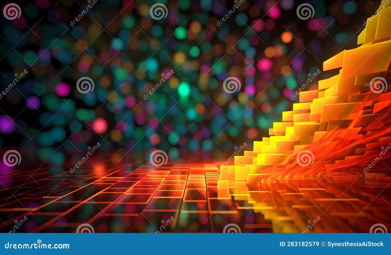 Dynamic Trendy Background. Copy Space Visual Backgrounds of Three ...