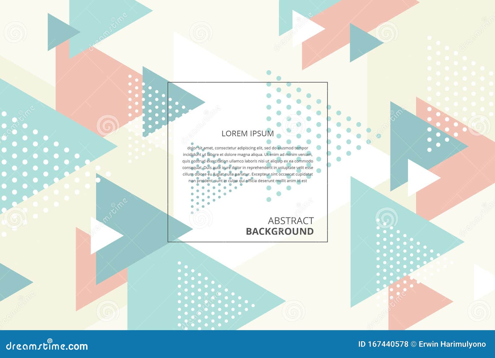 Dynamic Triangles Flow in Memphis Stock Vector - Illustration of ...