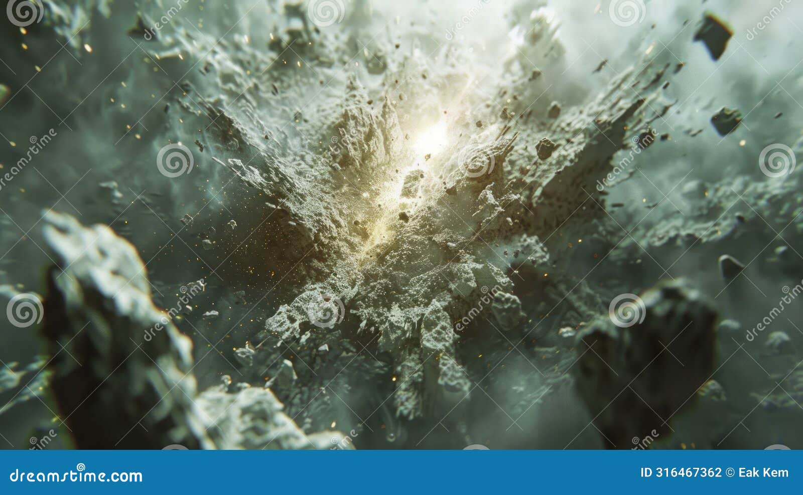 Dynamic Underwater Explosion with Bubbles and Turbulence in Sunlit ...
