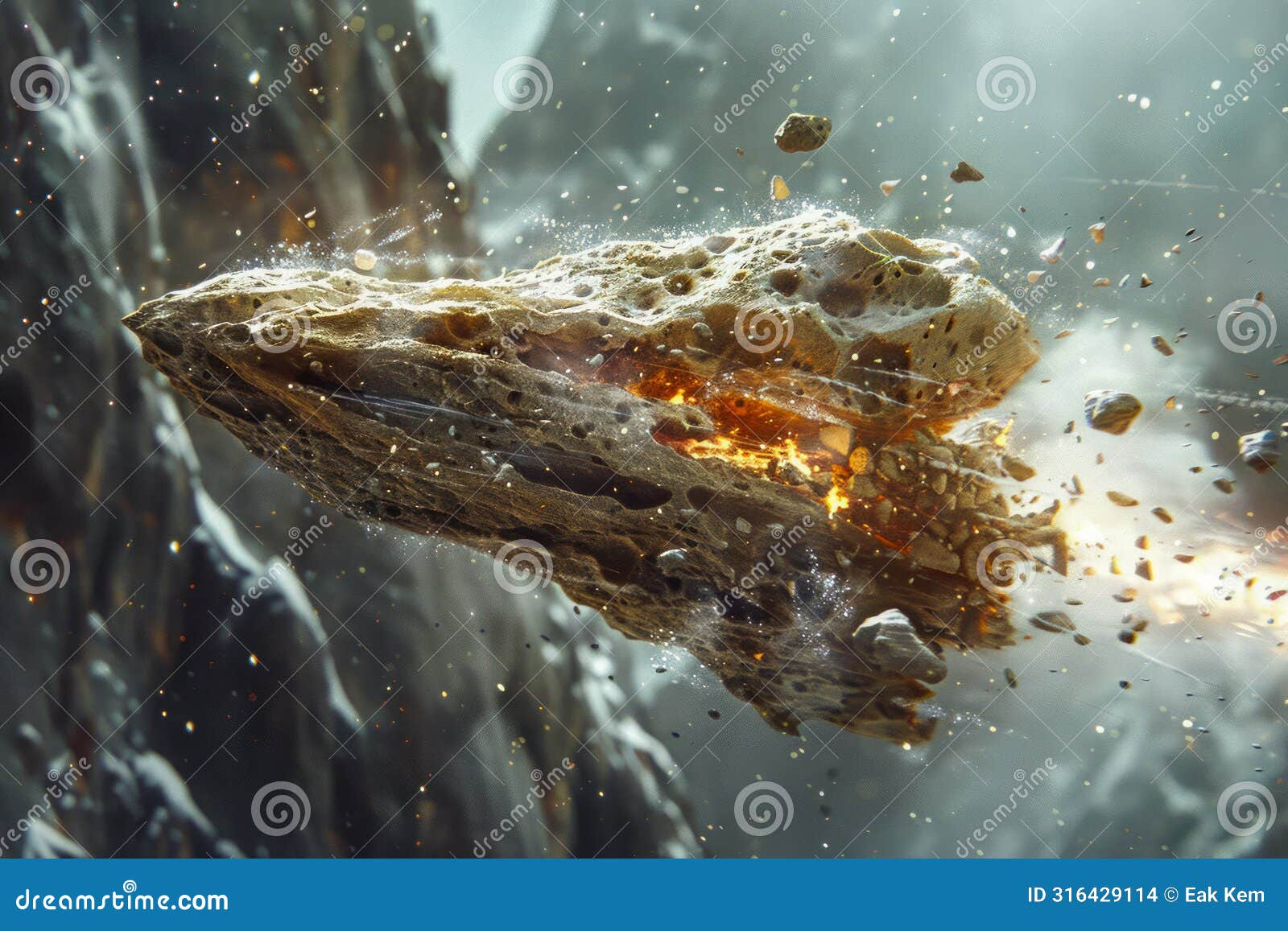 Dynamic Underwater Scene With Sunlight Reflecting On Rock And Bubbling ...