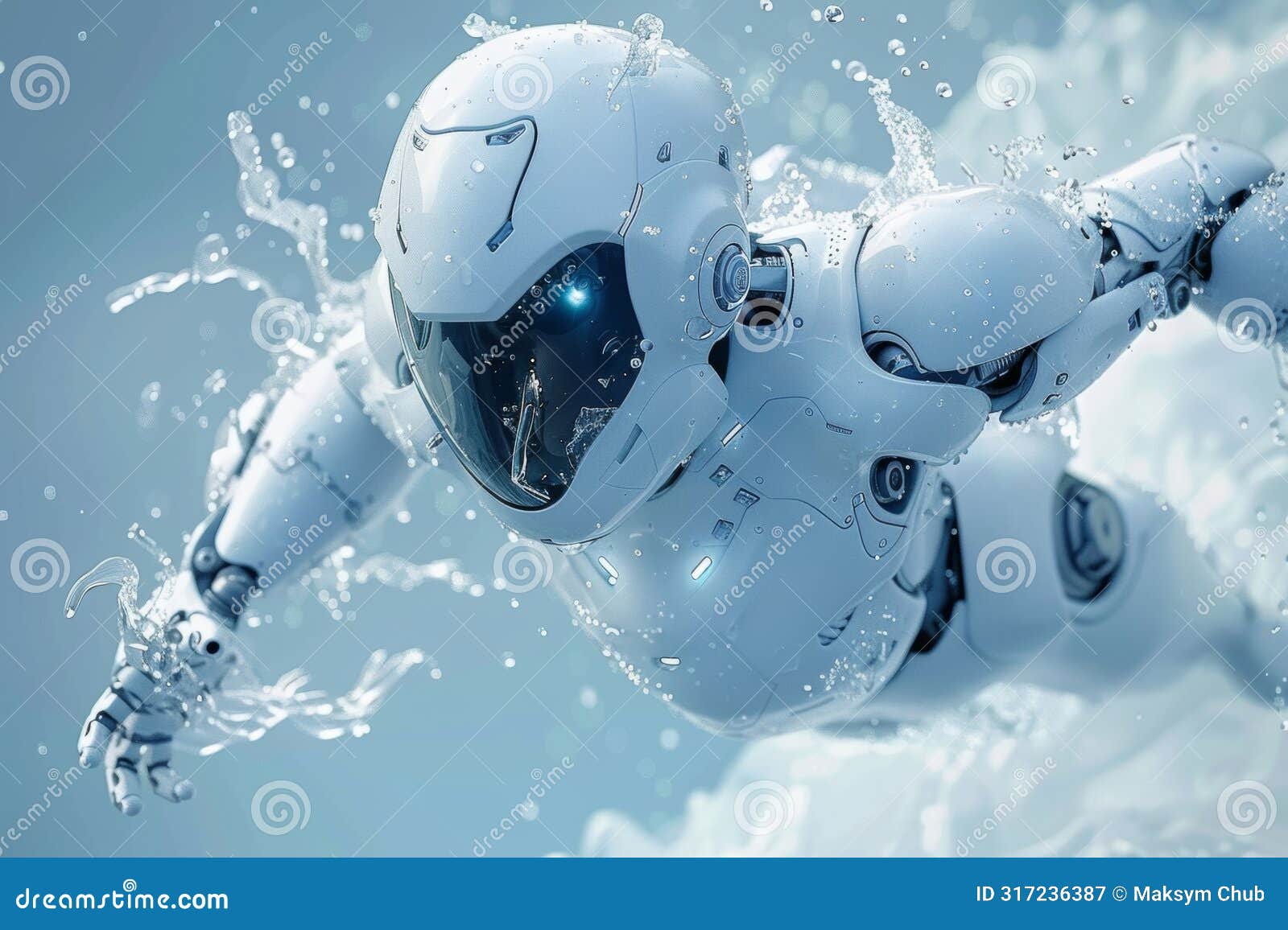 Dynamic Vector Artwork Of A Nimble Robot With Extended Arms Showcasing ...