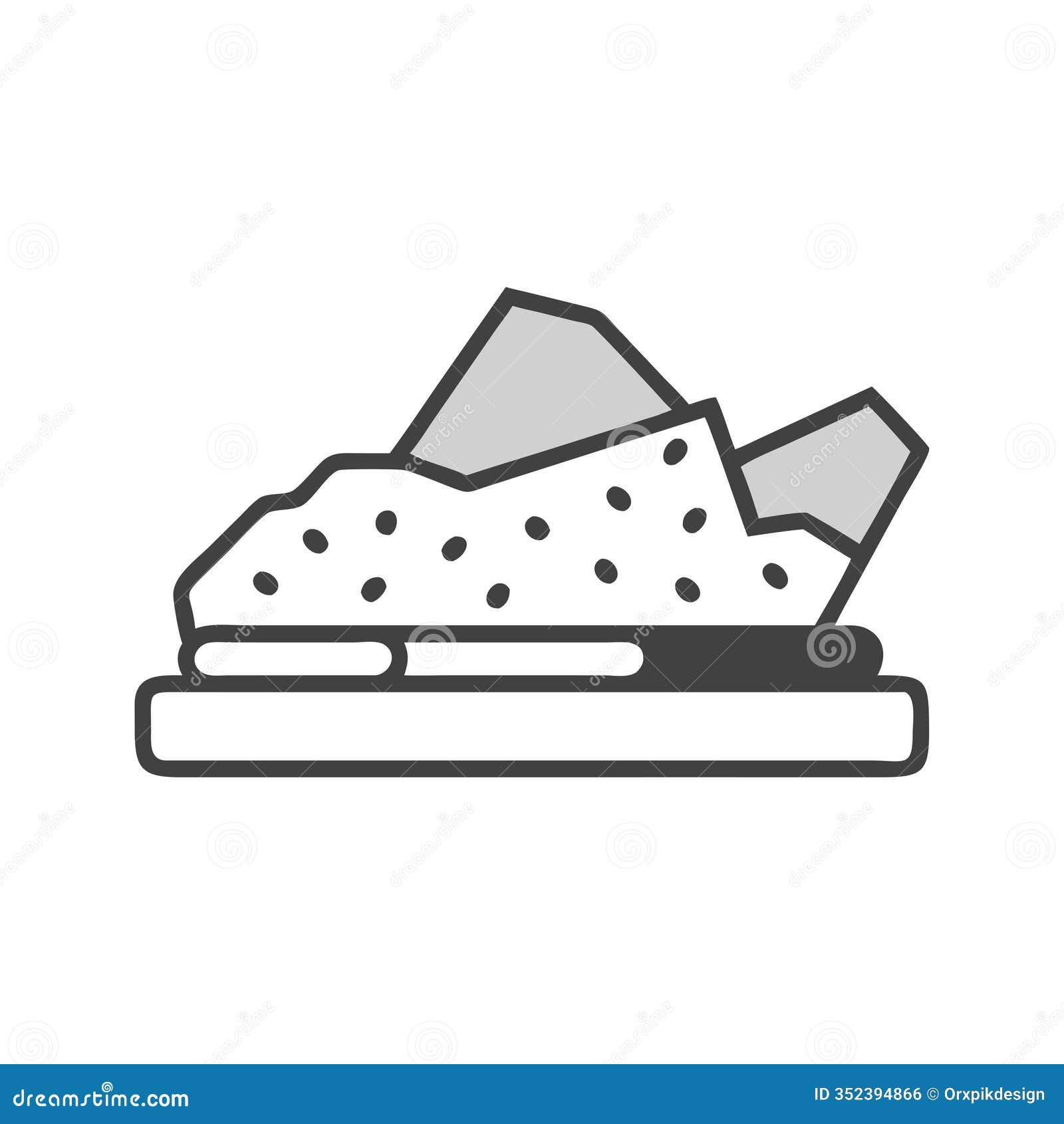 Dynamic Aggregate Gravel Design Vector Stock Illustration ...