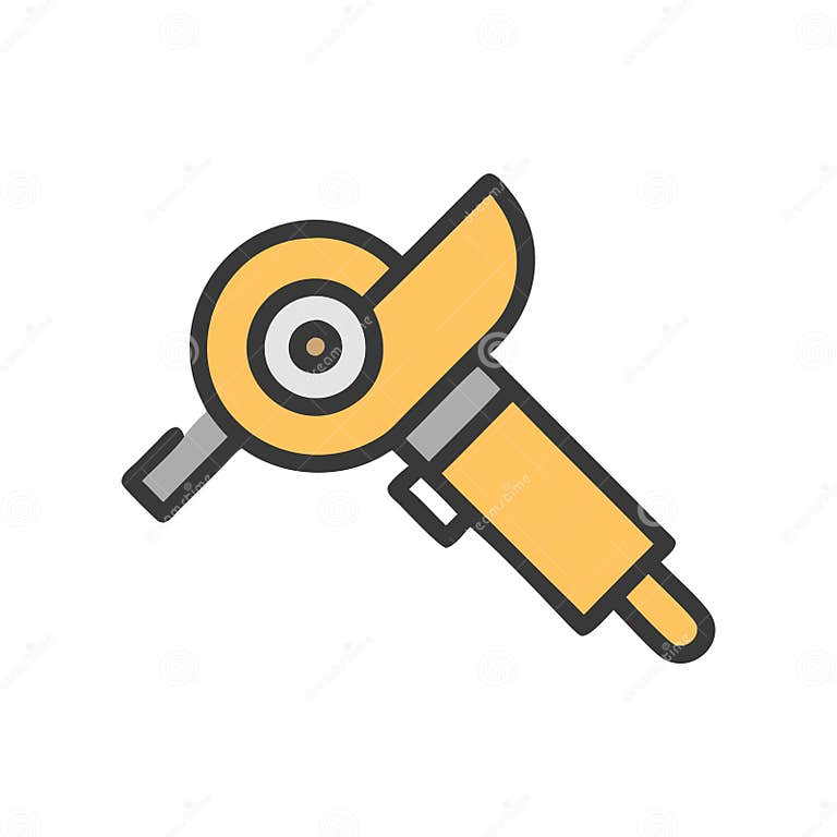 Dynamic Angle Grinder Vector Design Stock Illustration - Illustration ...