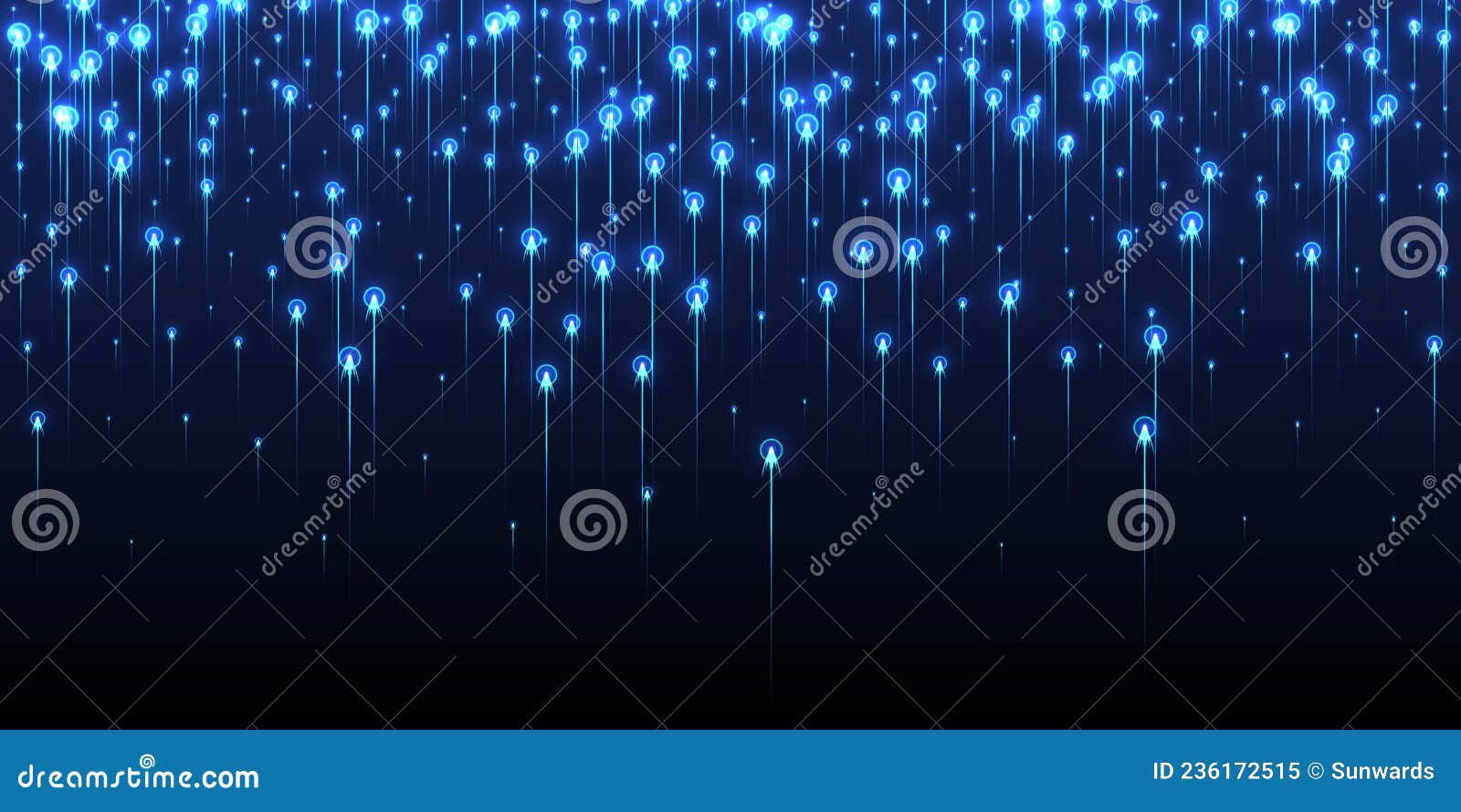 Dynamic Vertical Line Rays Fiber Optics Vector. Stock Vector ...
