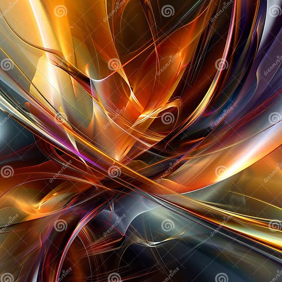 Dynamic and Vibrant Abstract Art with Swirling Patterns, Suitable for ...