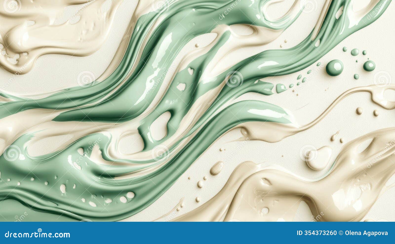 Dynamic and Vibrant Abstract 3D Swoosh Pattern with Realistic ...