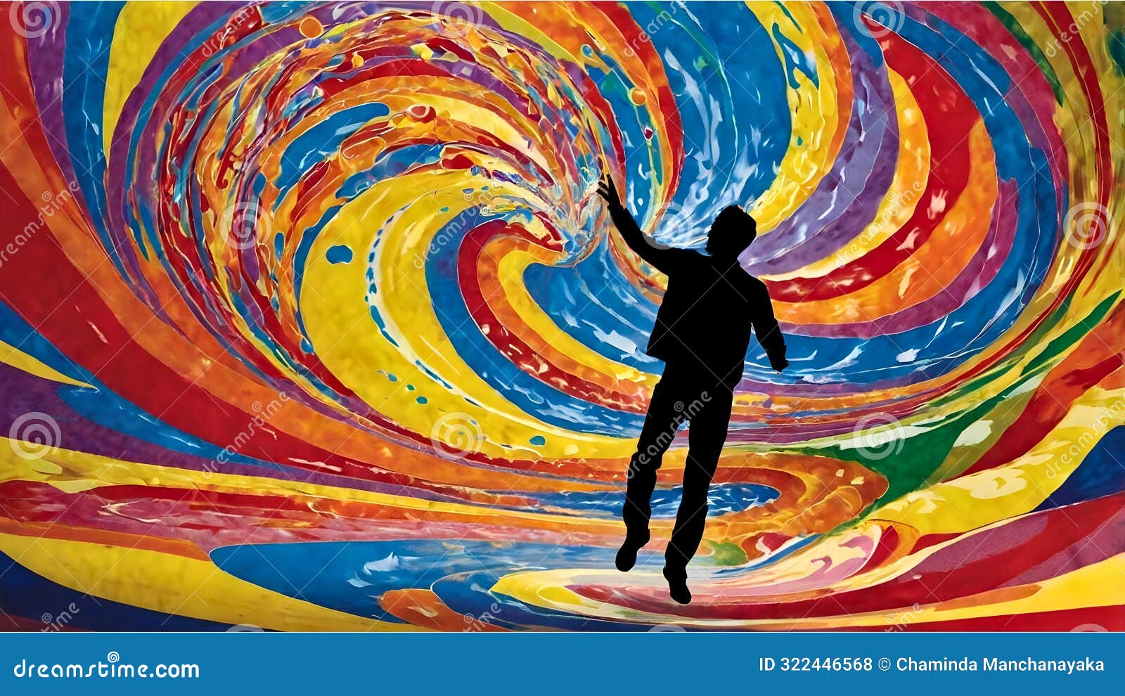 Dynamic Illustration of Flow State with Immersive Focus and Energy.a ...