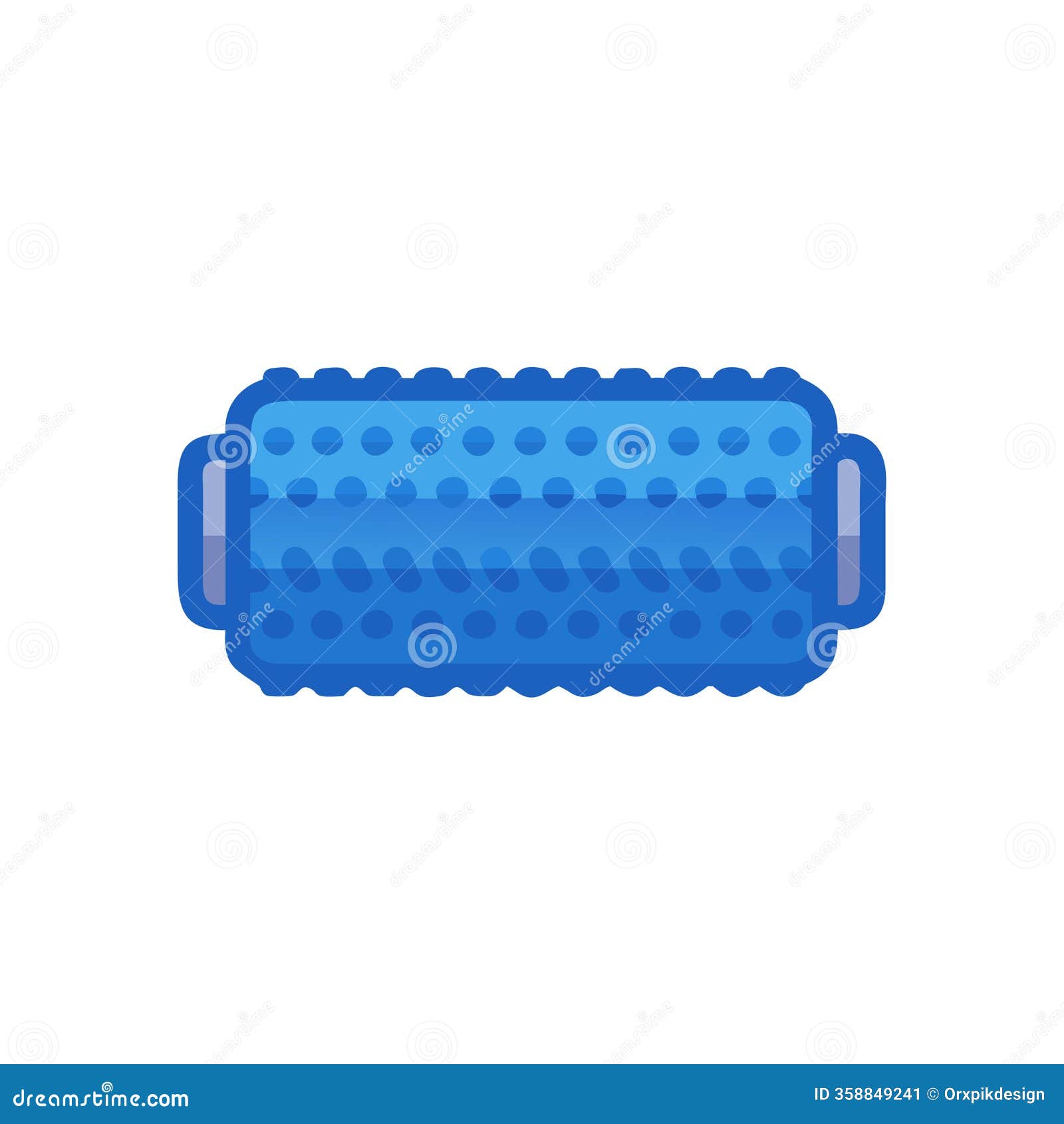 Dynamic Vibrating Foam Roller Icon for Recovery Stock Illustration ...