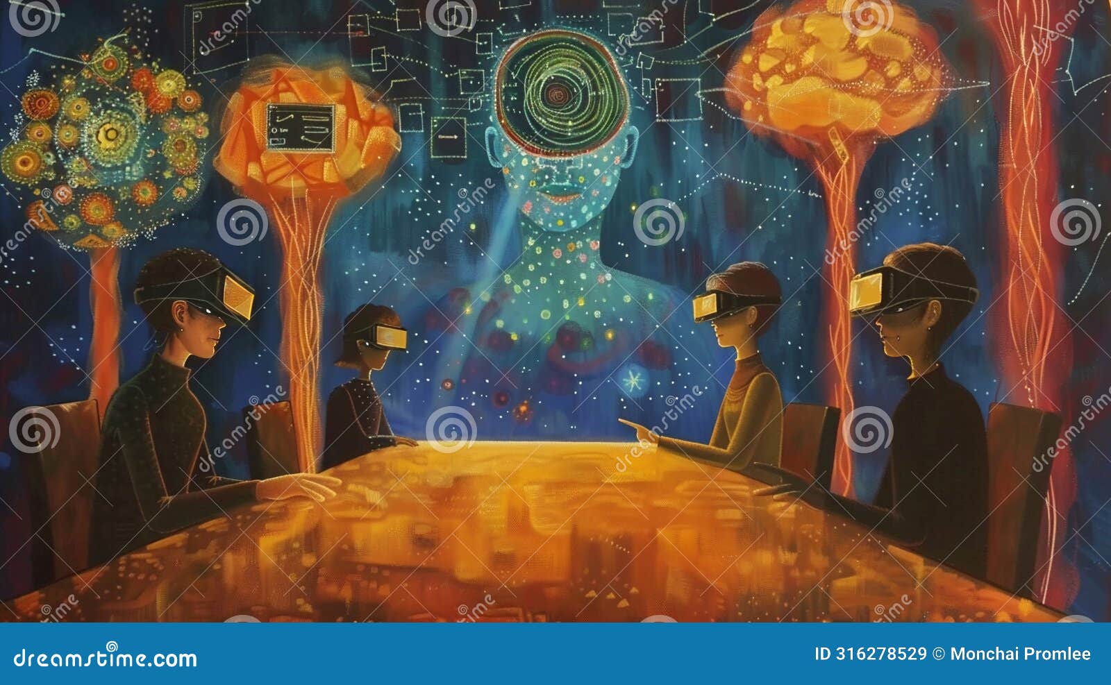 A Dynamic Virtual Reality Environment Where Teams Gather for Meetings ...