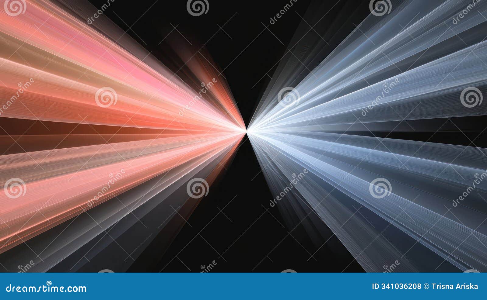 A Dynamic Visual of Converging Light Beams, Creating a Sense of ...