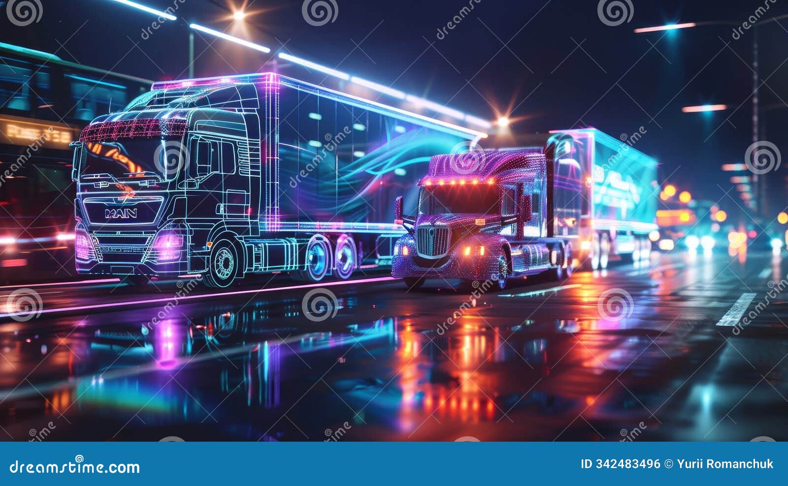 Dynamic Visual of Digital Reconfiguration Car, Truck, and Bus ...