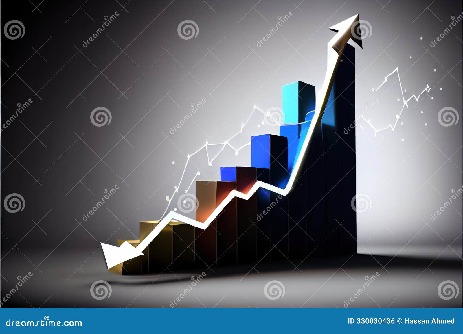 Dynamic Visual Representation of Company Growth and Success Stock ...