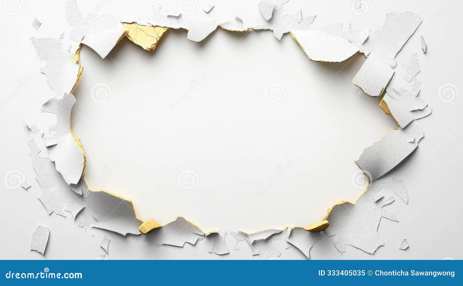 A Dynamic Visual of Torn Paper Revealing a Blank Space, Perfect for ...