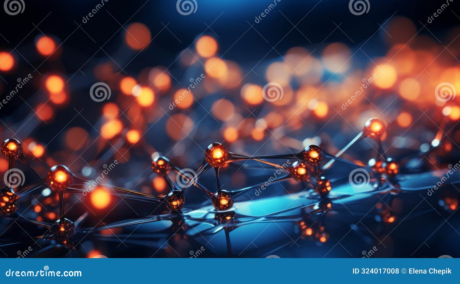 A Dynamic and Visually Engaging Illustration of a High-tech Data ...